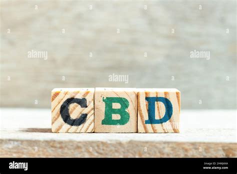 Alphabet Letter Block In Word Cbd Abbreviation Of Central Business District Or Cannabidiol On