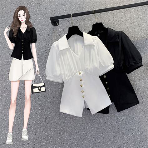 Plus Size Peplum Shirt Blouse Pluspreorder