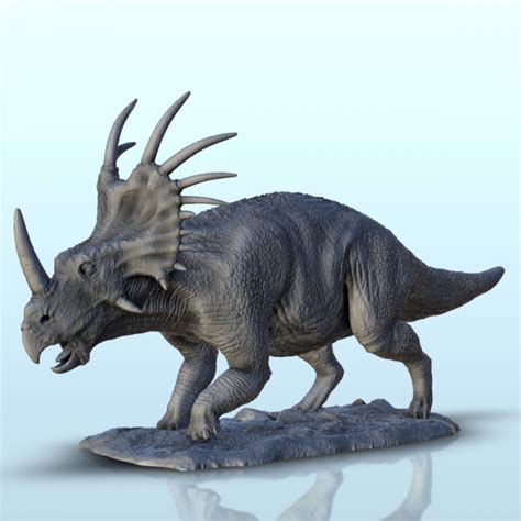 3d Printable Styracosaurus Dinosaure 12 High Detailed Prehistoric