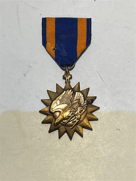Ww2 Us Army Airforce Bronze Medal Eagle And Lighting Bolt Badge Etsy