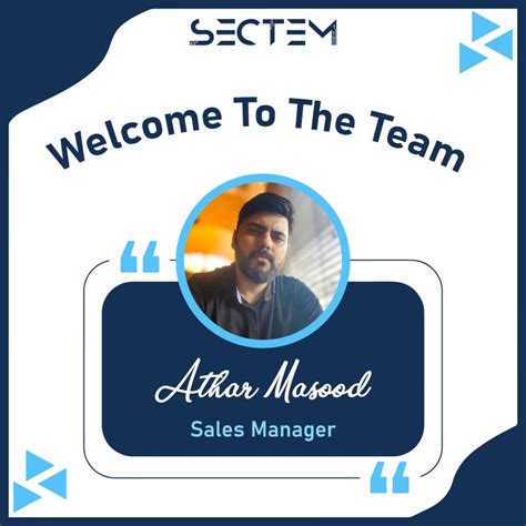 Sectem On Linkedin Sectemwelcomessalesmanager Sectemsalesmomentum