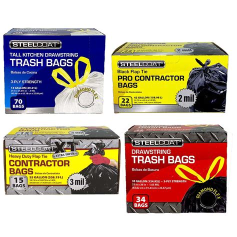 Trash Bag Box Plain Dispowell Garbage Bags Box Pack At