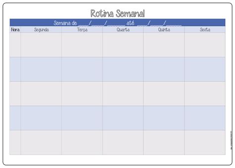 Planilha Rotina Semanal Word Retoedu Planilha Rotina Semanal Word Retoedu