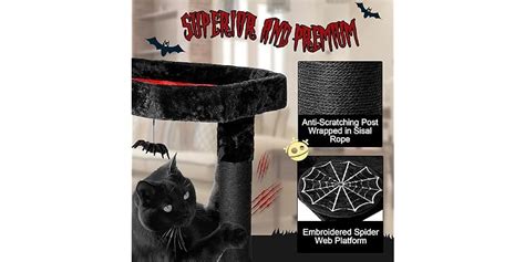 Gothic Cat Tree With Coffin Bed 55