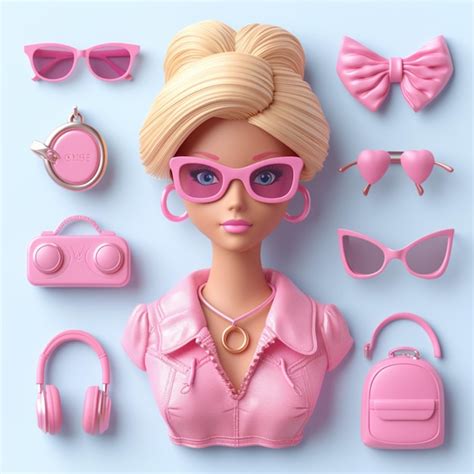 Premium Photo Cute 3d Designed Illustrations Representing Doll And