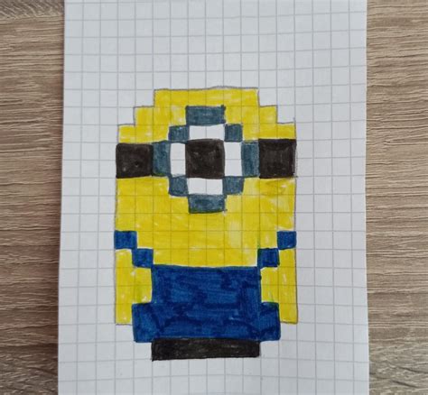 Minion Pixel Art Easy