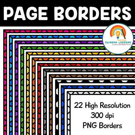 Rainbow Page Border