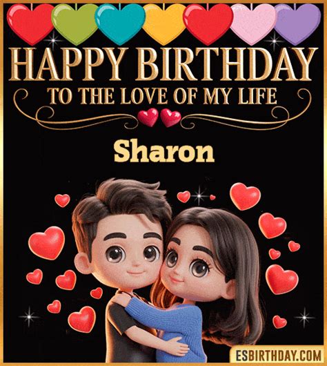 Happy Birthday Sharon  🎂 Animated Images Wishes And Music 【27 S】