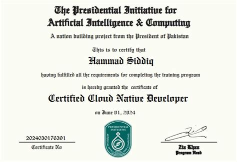 Hammad Siddiq On Linkedin Cloudnative Piaic React Nextjs Docker