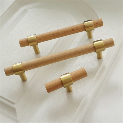Goldenwarm Cabinet Pulls Wooden Kitchen Cabinet Handles Vintage Drawer