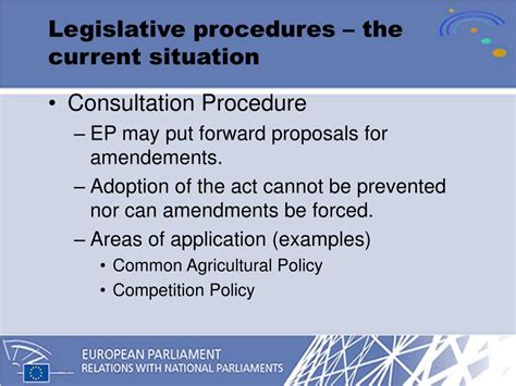 Ppt Eu Legislative Procedures And The European Parliament Powerpoint Presentation Id 5356344