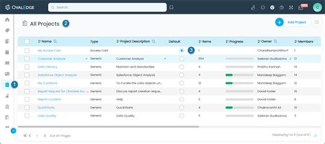 Managing Data Catalog Objects With Nine Dots Action Menu