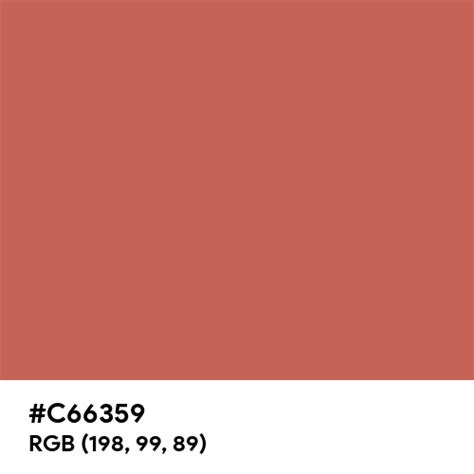 Deep Salmon Color Hex Code Is C66359
