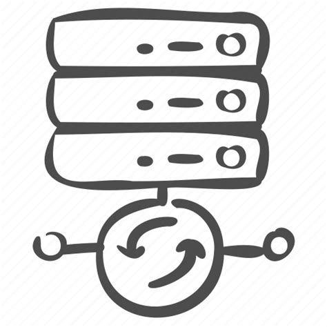 Synchronization Sync Synchronize Arrows Server Data Back Icon