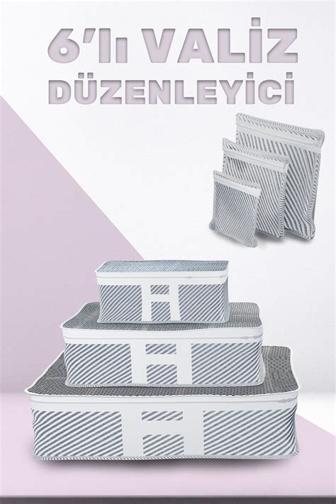 Penex 6lı Set Bavul Içi Düzenleyici Bavul Organizer Valiz