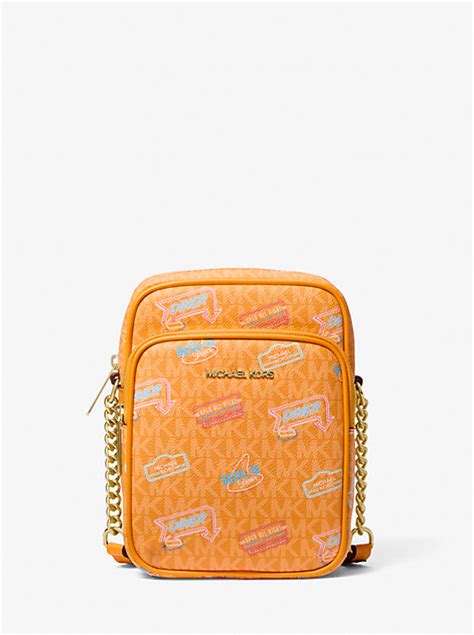 Jet Set Medium Embellished Signature Logo Crossbody Bag Michael Kors