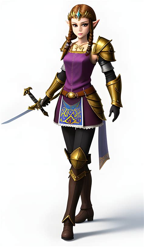 Ai Generated Character Sheet Of Twilight Princess Zelda R Myownairealm