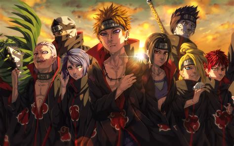 1680x1050 Resolution Akatsuki Organization Anime 1680x1050 Resolution