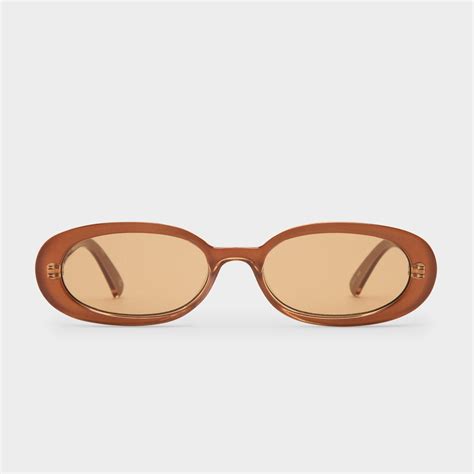 Outta Love Tort Uni Sex Oval Sunglasses Le Specs