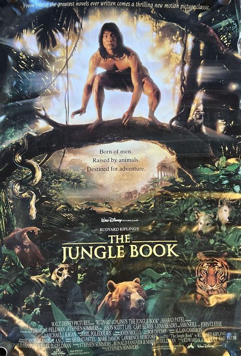 Original 1994 Rudyard Kiplings The Jungle Book Movie Poster Walt Disney