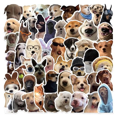 Cachorros Meme Adesivos 2550100pcs Figurinhas Stickers Sketchbook
