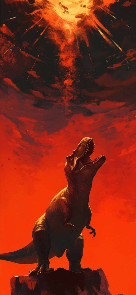 T Rex Roaring Doomsday Comet Strike Wallpapers Wallpapers Hd