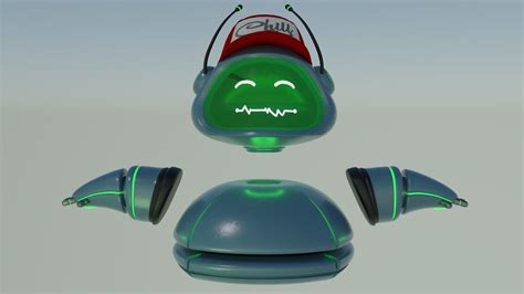 Assistant Droid 3d Model Cgtrader