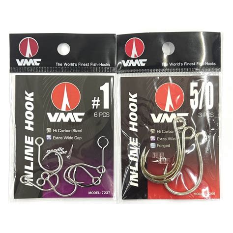 Clear Stock Vmc Inline Hook 7237ti 7266ti Single Hook Shopee Malaysia