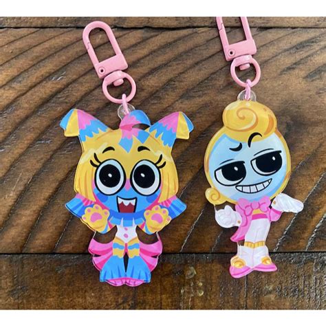 Dandys World Keychain Pebble Dandy Astro Shrimpo Vee Shelly