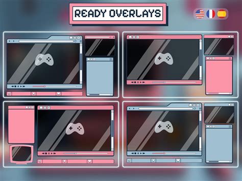 Animated Retro Computer Stream Package Comic Room Overlays Vintage