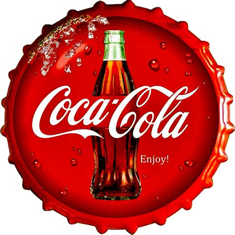 Vintage Coca Cola Bottle With Enjoy Label Coca Cola Bottle Cap