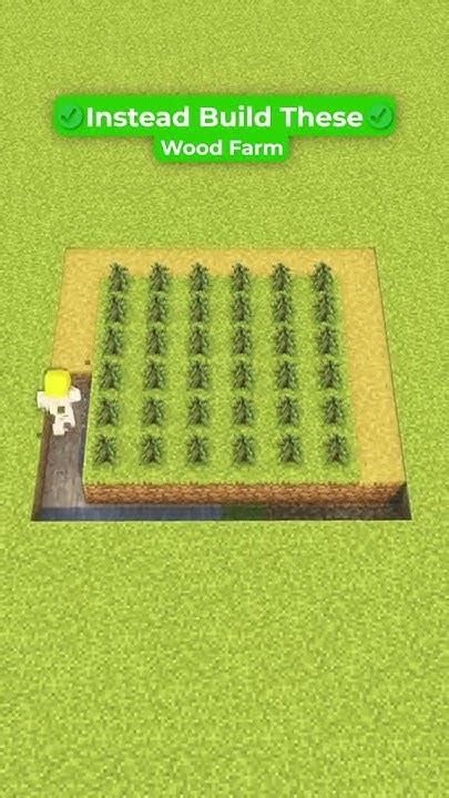 Easy Minecraft Tree Farm Tutorial Minecraft Shorts Minecraftshorts