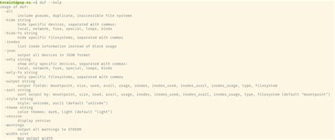Duf A Better Linux Disk Monitoring Utility
