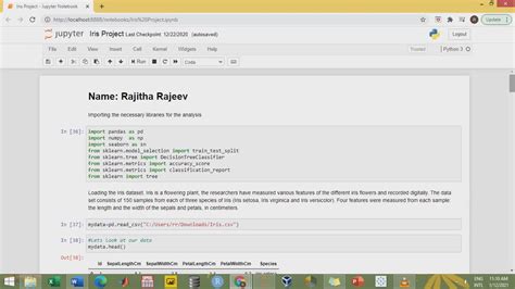 Rajitha Rajeev On Linkedin Gripdec20 Tsf Griptask Internship Datascience Machinelearning