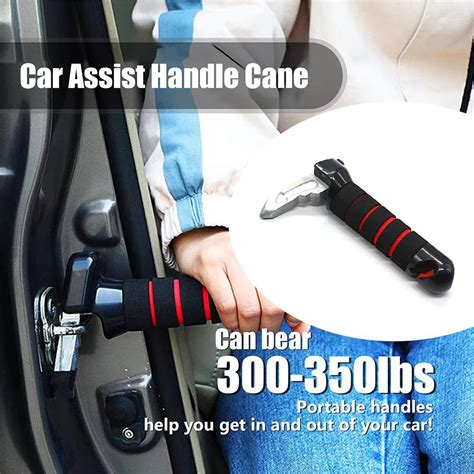 Car Assist Handle Window Glass Breaker Seat Safety Belt Cutter For