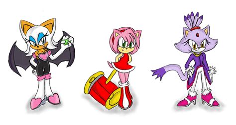 Sonic Gals Redraw By Hanasekoi On Deviantart
