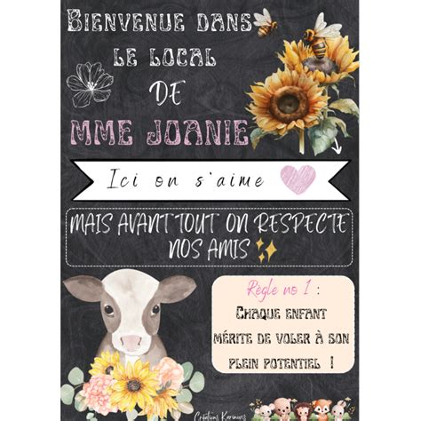 Affiche Porte De Classe