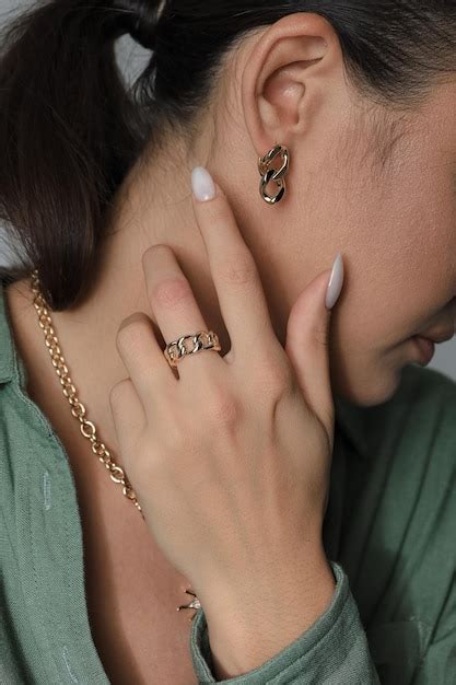 Premium Photo A Closeup Shot Of A Stylish Young Female Wearing