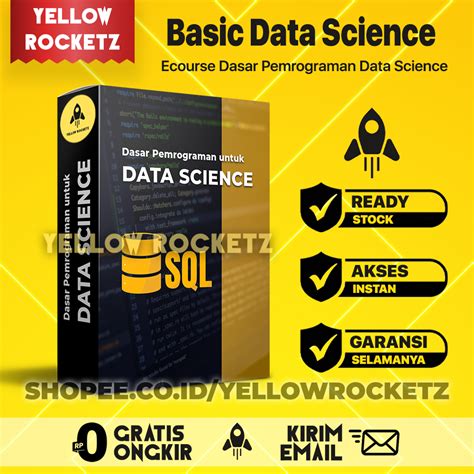 Jual Basic Programming For Data Science Belajar Data Science Dari