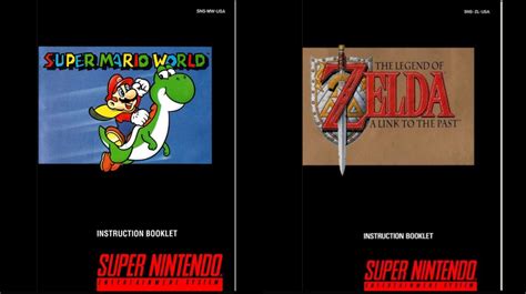 Every Super Nintendo Game Manual Has Been Uploaded Online For Free