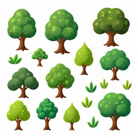 A Collection Of Trees Including The Word Quot Trees Quot Premium Ai