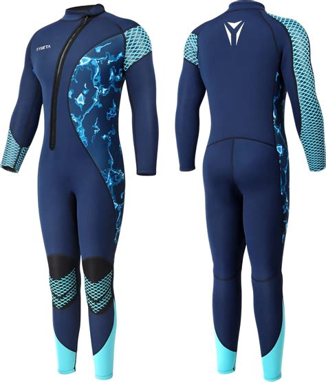 Yueta Mens Wetsuit 3mm Extra Stretch Full Wet Suit Smooth Front Zip Keep Warm