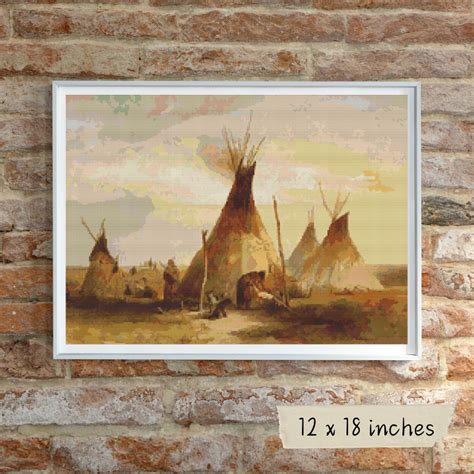 Sioux Teepee Cross Stitch Kit