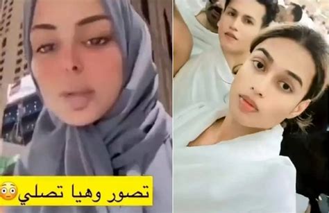 نماز خواندن جنجالی زن پر بوتاکس در مکه؛ طواف خانوم بی‌حجاب دور کعبه چی