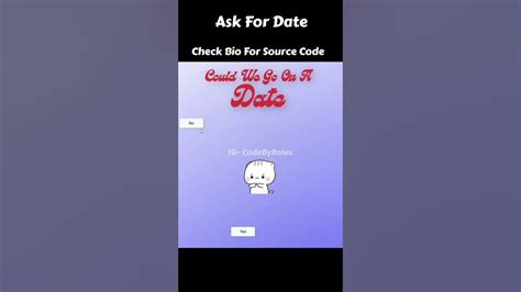 Ask For Date Feat Coding Codebyrolex Webdesign Webdevelopment Youtube