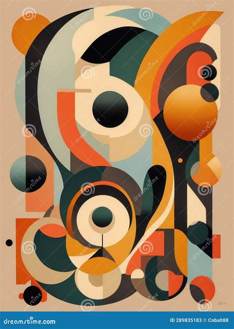 Abstract Background Vintage Flat Art Concepts Simple Shapes And Forms