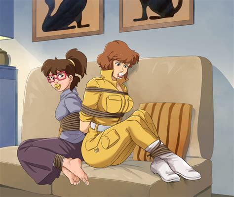 Rule 34 2girls April Oneil April Oneil Tmnt 1987 Arms Tied Behind