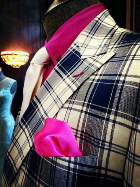 Blue Gird Designer Suits For Men Stylish Mens Fashion Purple Outfits