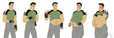 Part 2 Of 2 Of That Super Overdue Weight Gain Sequence Commission For Resident Evil Characters