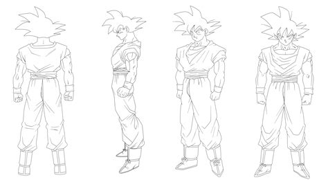 Goku Blueprint Download Free Blueprint For 3d Modeling
